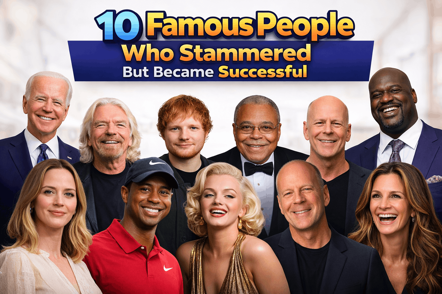 10 Famous People Who Stammered But Became Successful